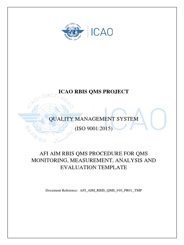 12.en-Afi - Aim - Rbis - Qms - 910 - pr01 - TMP - Procedure For Qms ...