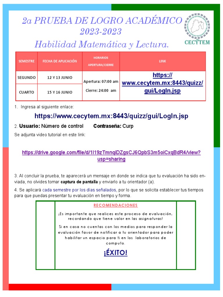 2a PRUEBA DE LOGRO ACADÉMICO 2023 | PDF