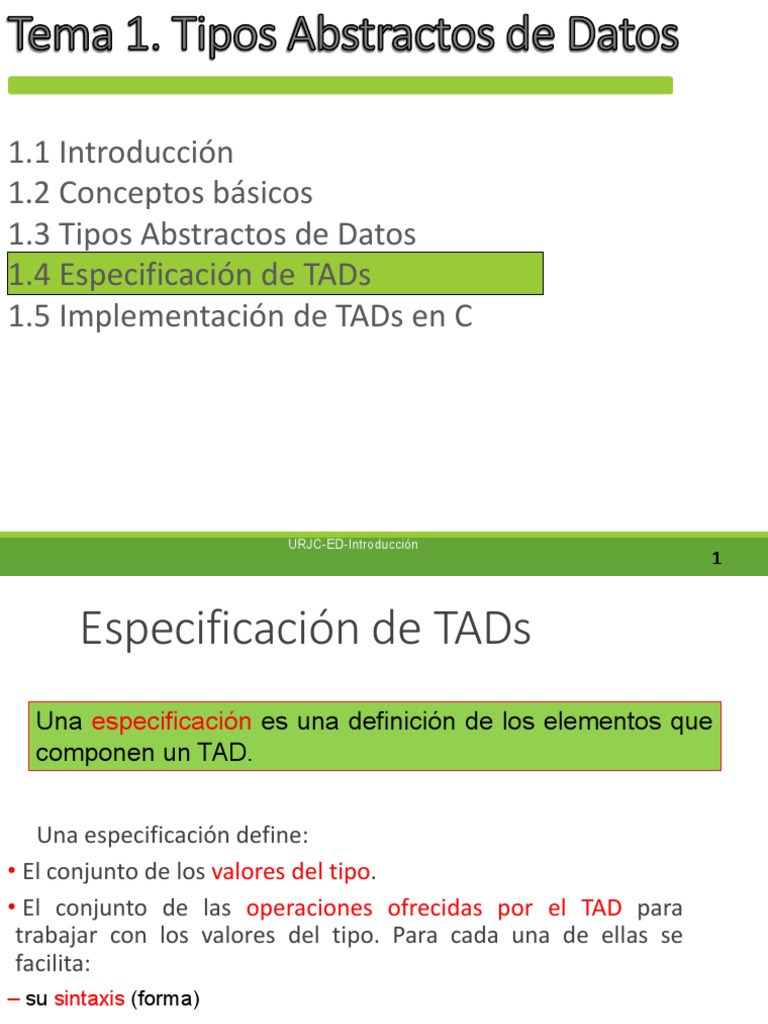 Tema1_TADs_2 Clase 3 | PDF