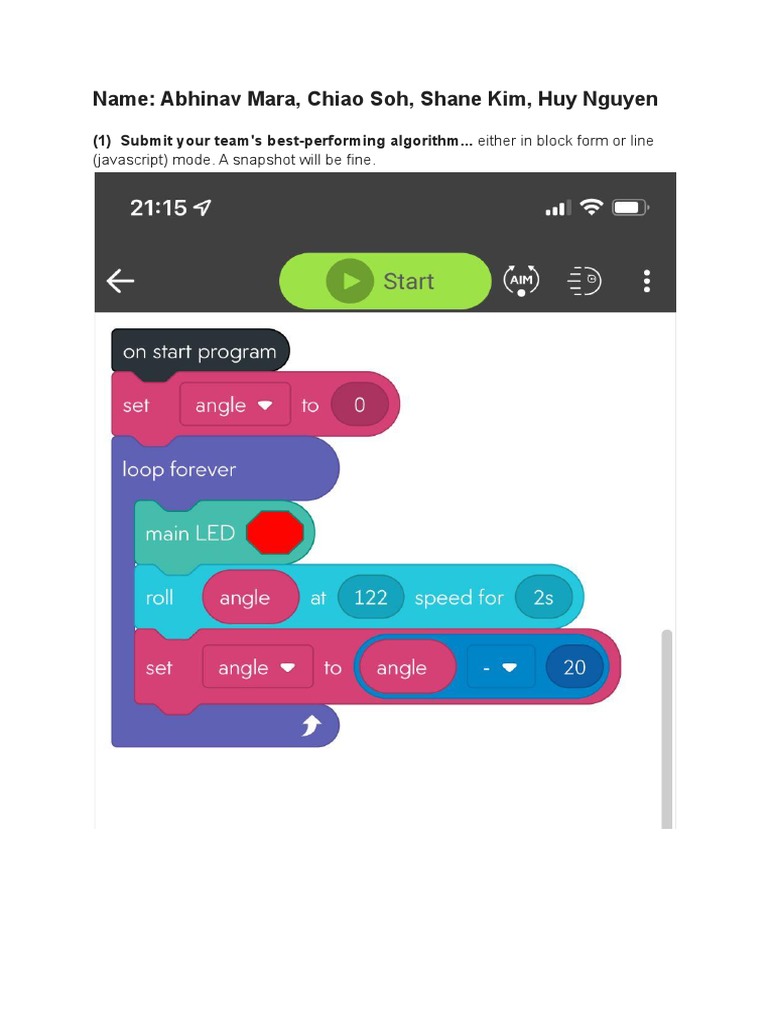 Sphero Maze Algorithm Performance | PDF | Teaching Methods & Materials