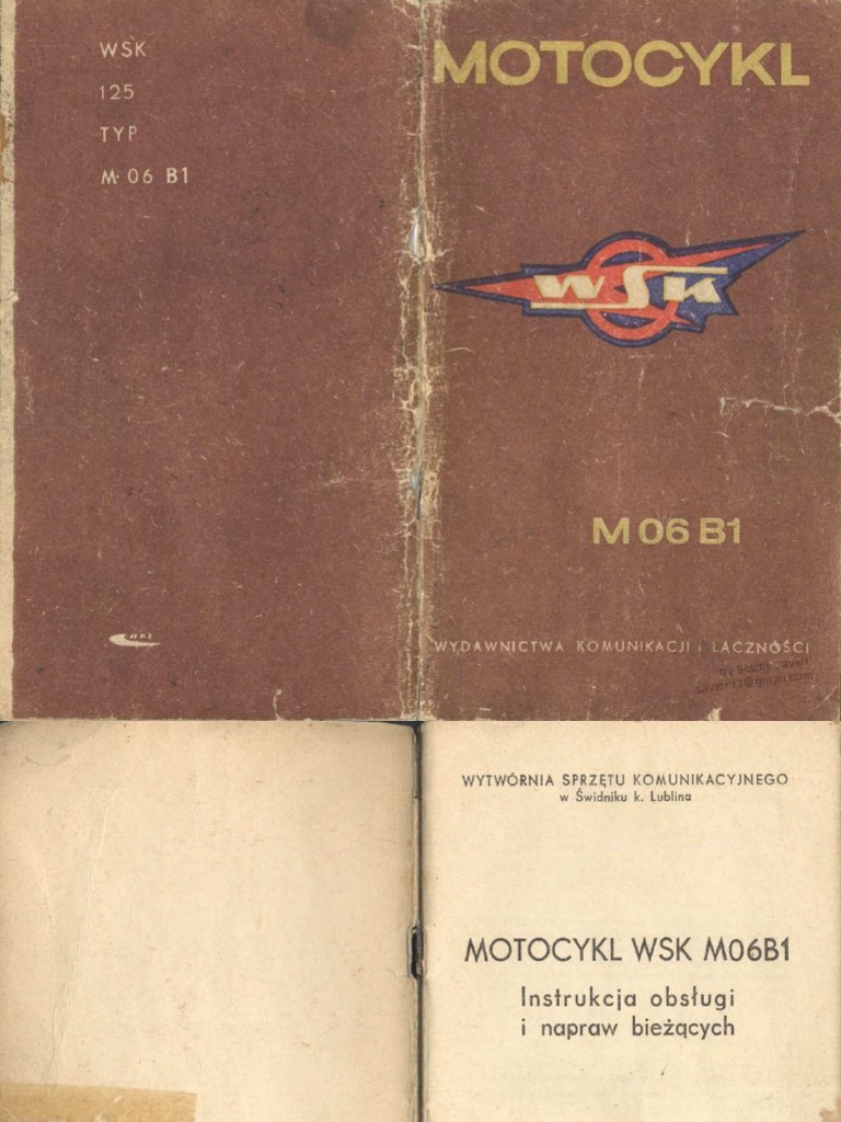 WSK M06-B1 - Instrukcja Obsługi - '70 | PDF