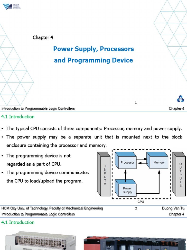 Chapter 4 - Processor, Power Supply and Programming Device | PDF | Programmable Logic Controller ...