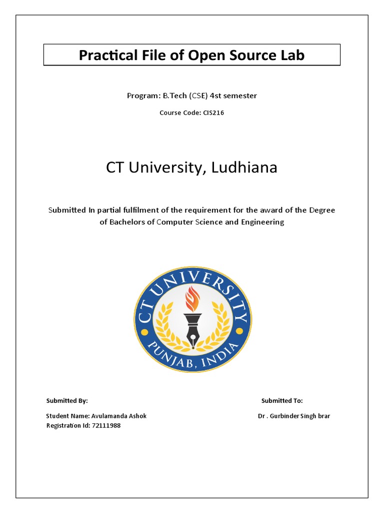 Practical File of Open Source Lab | PDF | Linux | Linux Distribution