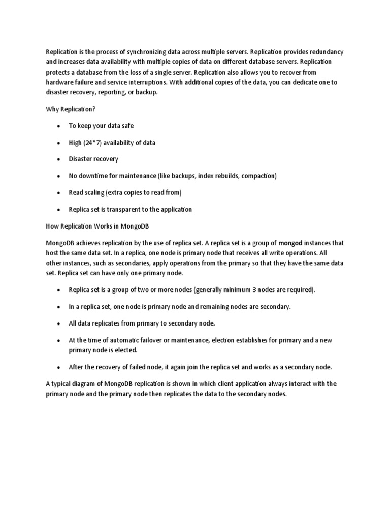 Mongo Db Replication Pdf