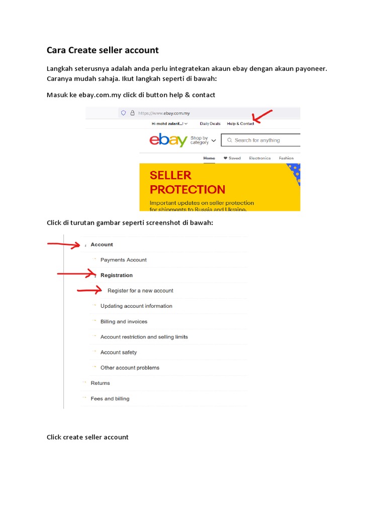 5 Cara Create Seller Account | PDF