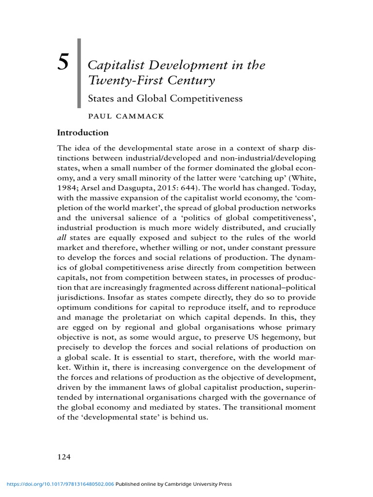Ch5 PP 124 147 Capitalist Development in The Twenty-First Century | PDF