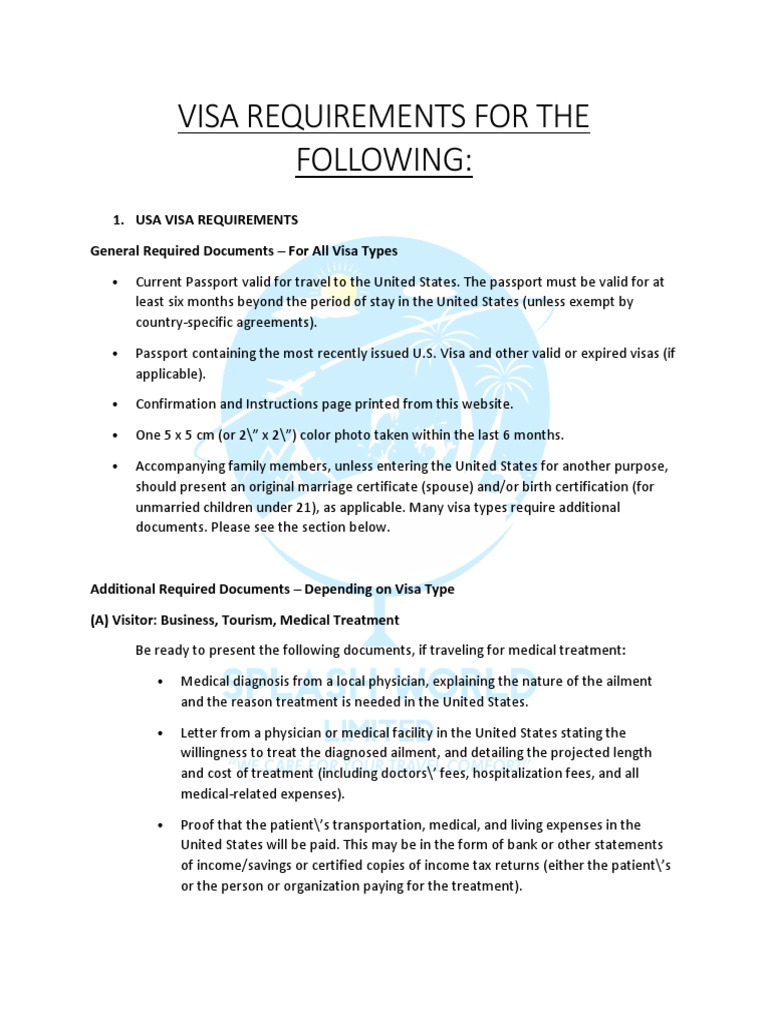 VISA REQUIREMENTS AND COST Research | Download Free PDF | Travel Visa | Passport