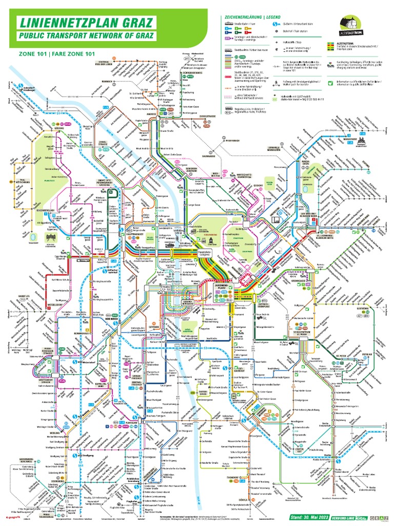 Linienplan Graz Linien Ab 30. Mai 2023 | PDF