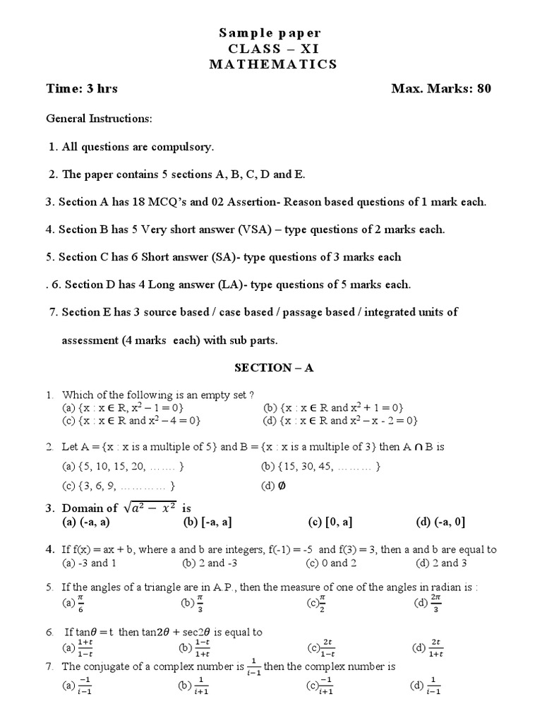 Sample Xi Annual | PDF | Elementary Geometry | Elementary Mathematics