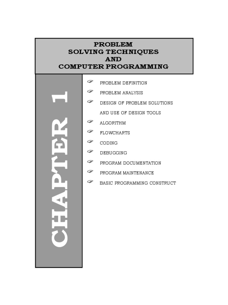 Problem Solving Techniques And Computer Programming Pdf Computer