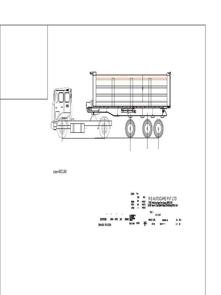 40 CBM Tip Trailer For Coustomer Dwg-Layout1 | PDF
