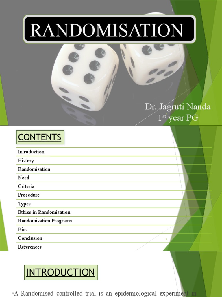 RANDOMISATION | PDF