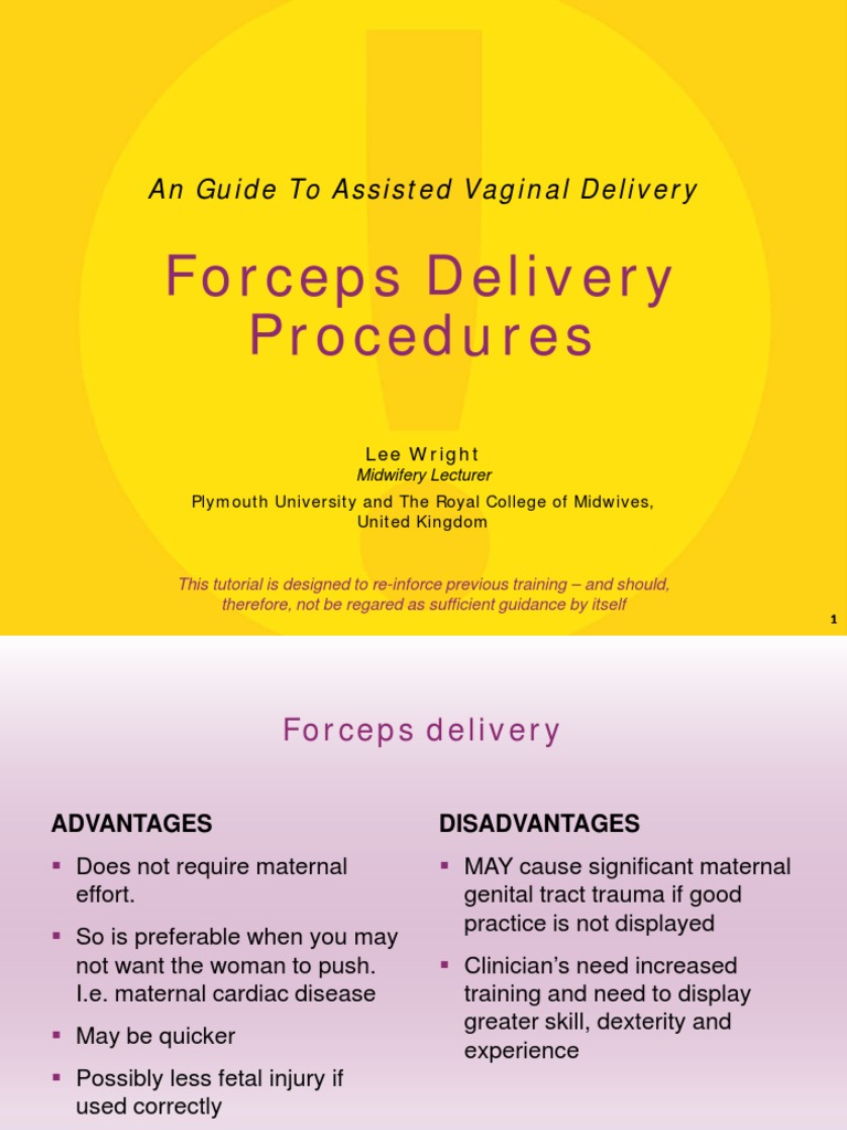 Forceps Delivery: Procedure and Steps | PDF | Childbirth | Clinical ...