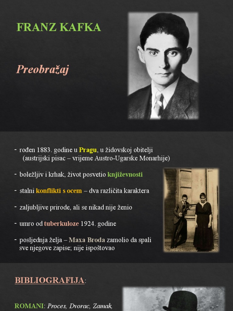 Franz Kafka Preobražaj | PDF