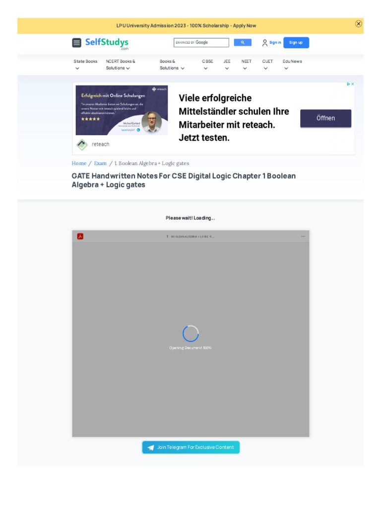 WWW Selfstudys Com Gate Computer Science Engineering Online Exam Digital Logic 1 Boolean Algebra ...