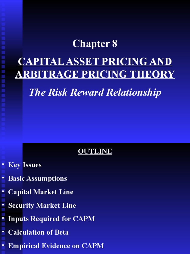 Chapter 8 Capital Asset Pricing & Artge PRNG Thry | PDF | Capital Asset Pricing Model | Beta ...