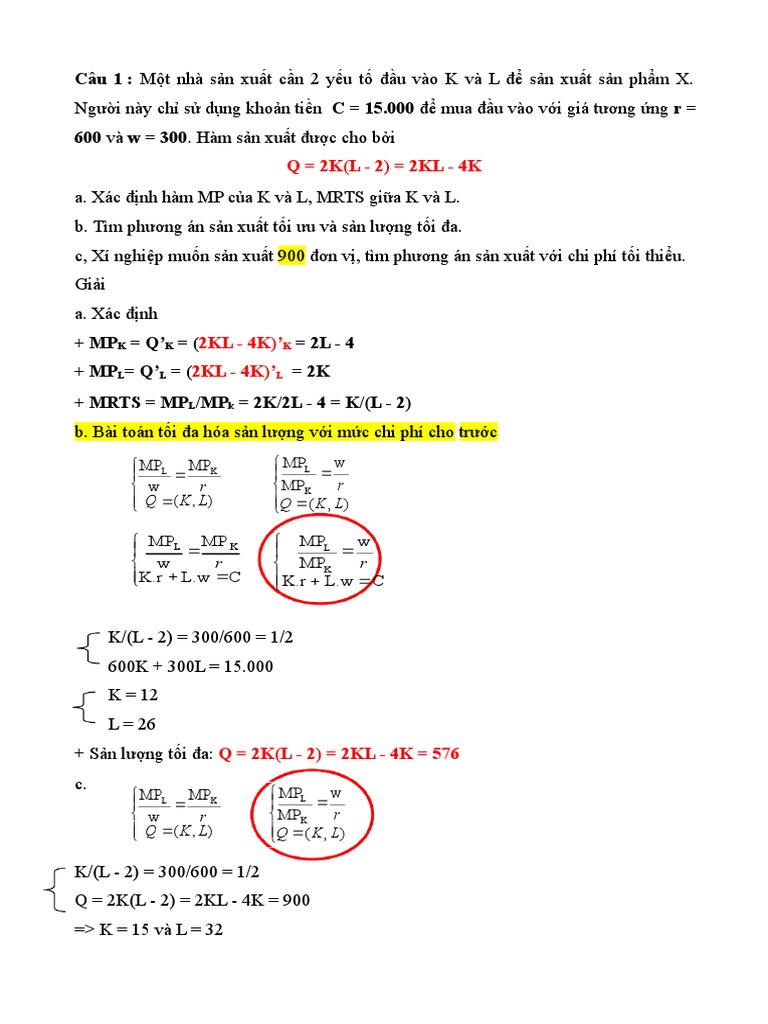 BÀI TẬP CHƯƠNG 5 Lecture Notes 2 | PDF