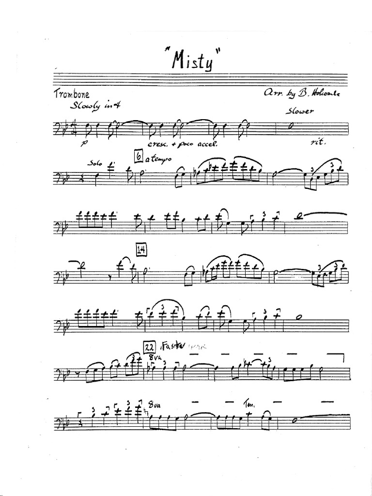 Trombone - Misty | PDF