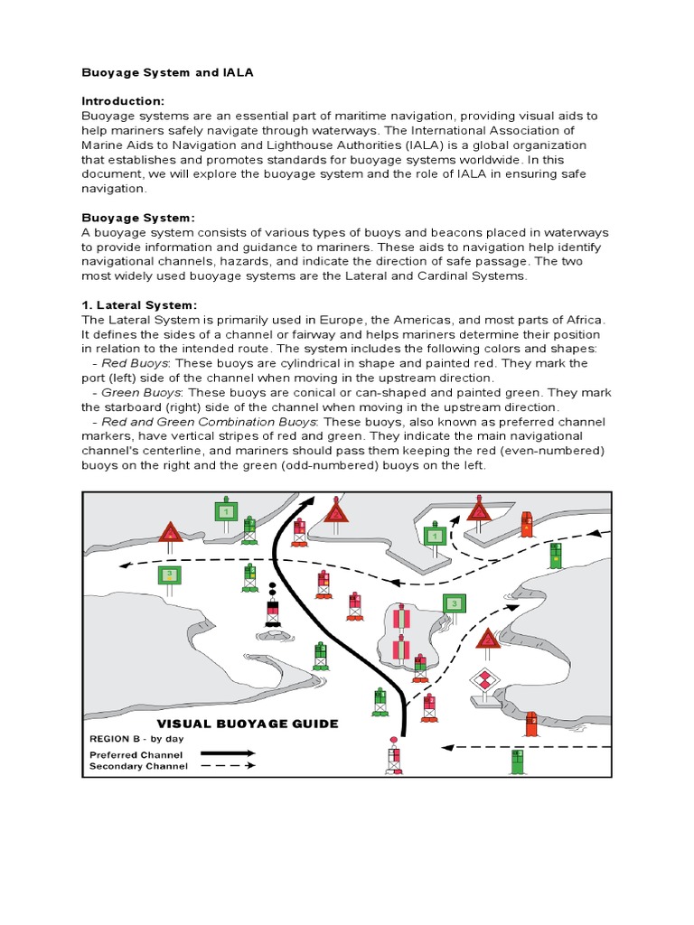 Buoyage System and IALA | PDF