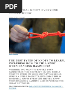 Basic Book of Knots and Lashings | PDF | Knot | Rope