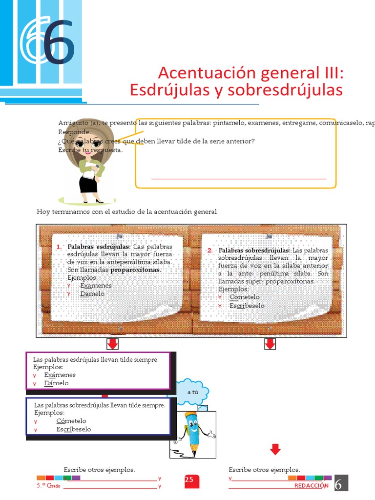 Acentuación: Esdrújulas y Sobresdrújulas | PDF | Fonología | Fonética