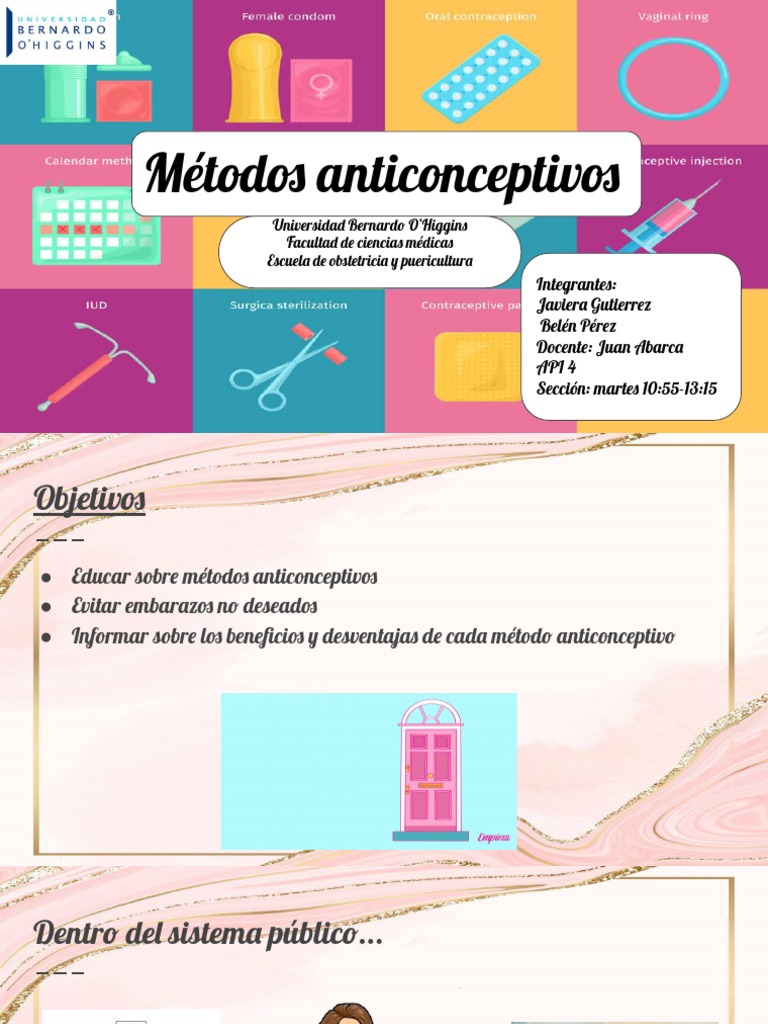 Anticonceptivos | PDF | Píldora anticonceptiva oral combinada | Control ...