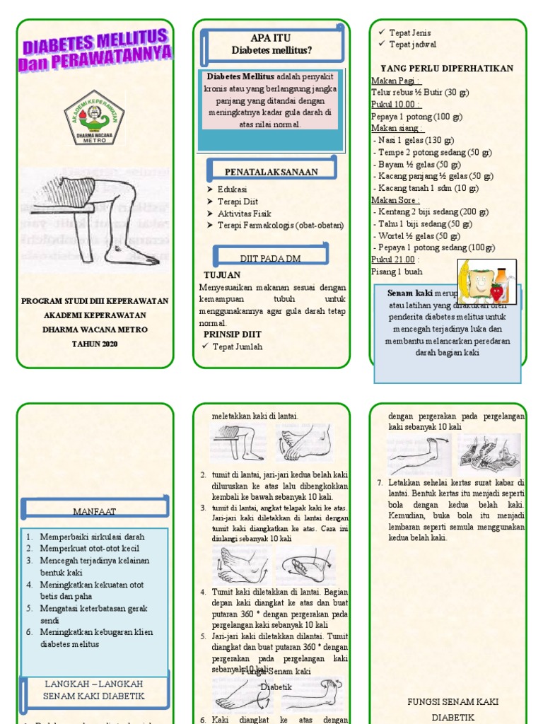 Leaflet Senam Kaki DM | PDF