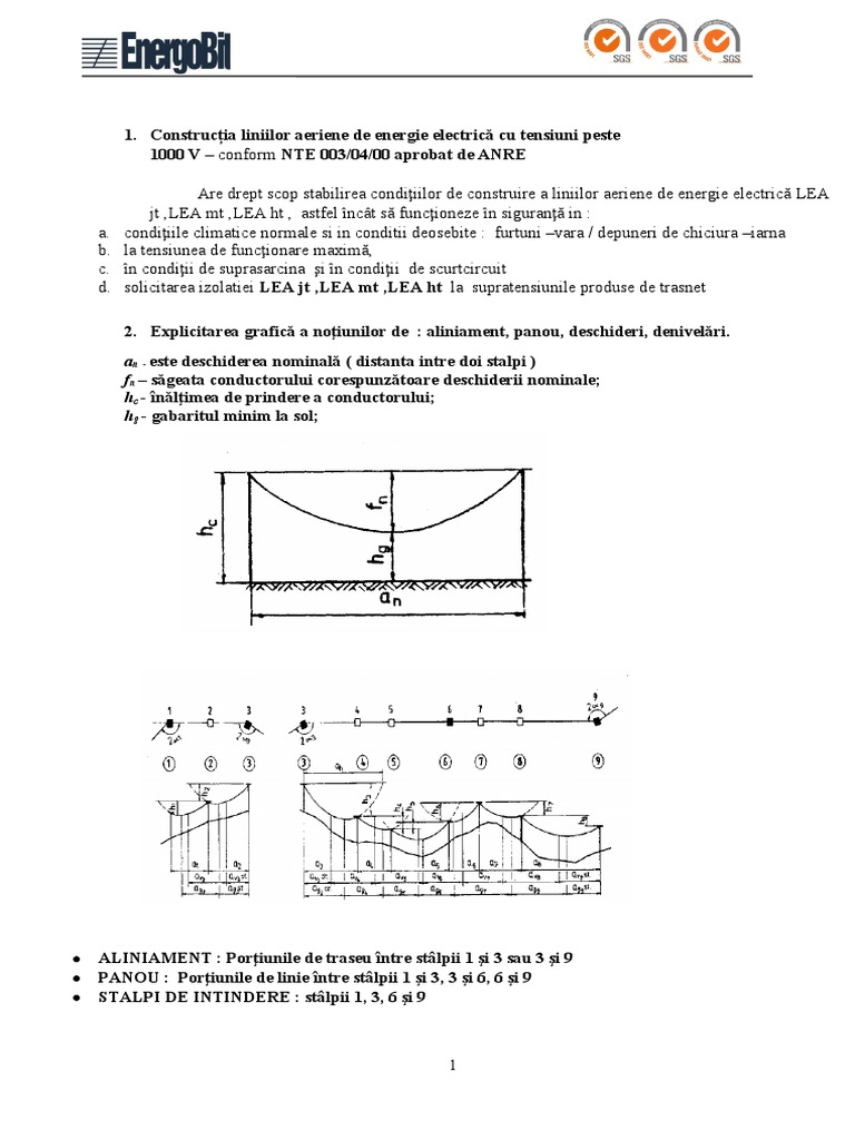 Detalii Constructive LEA 110 KV | PDF