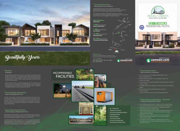 Model Garden Housing Scheme - 3 Fold | PDF