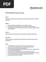 Company Driver - SOP | PDF | Driving