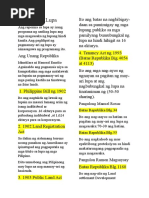 5 Mga Proyekto NG Pamahalaan Tongu Sa Kagalingang Pambayan at Pambansang Kaunlaran | PDF