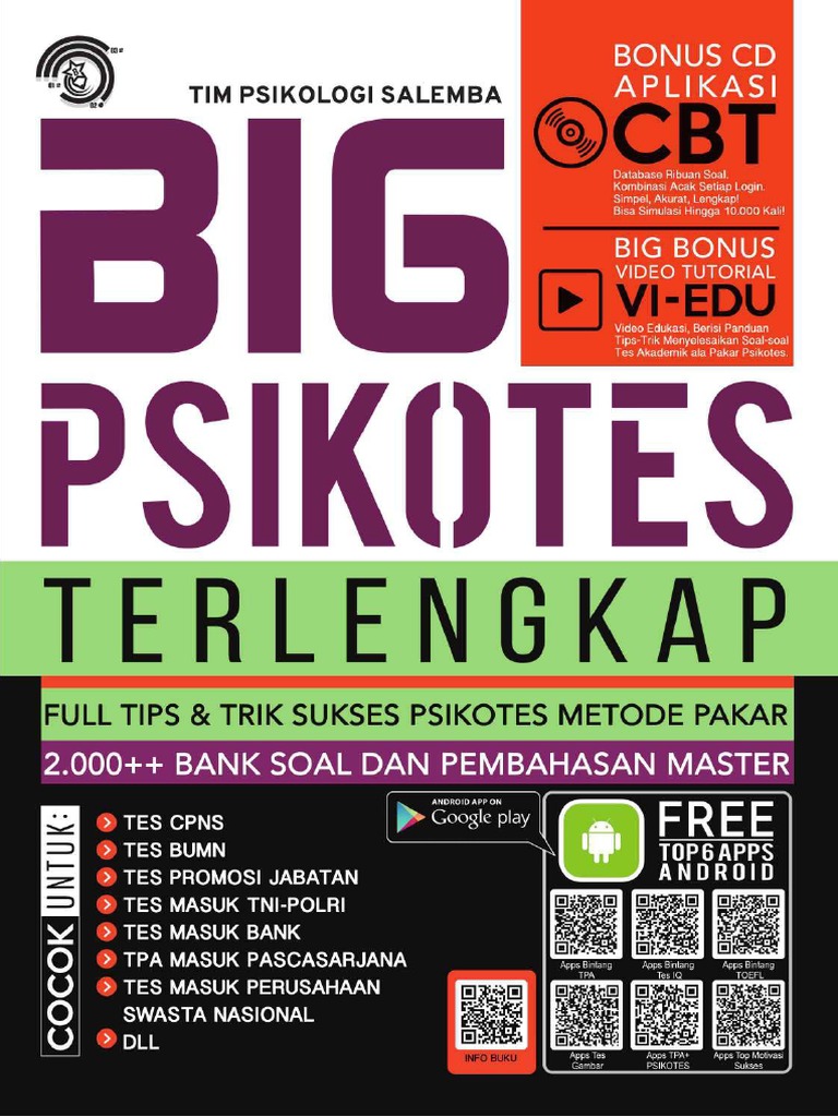 BIG Psikotes Terlengkap (Tim Psikologi Salemba) (Z-Library) | PDF
