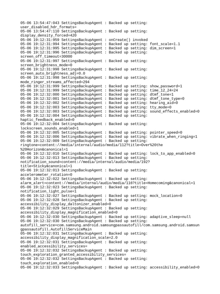 Settingsprovider | PDF | Software | Operating System Technology