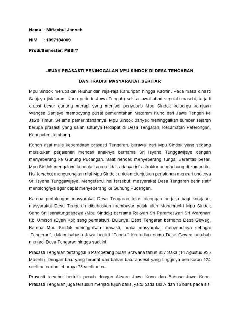 Uts Folklor Mifta | PDF | Agama & Spiritualitas