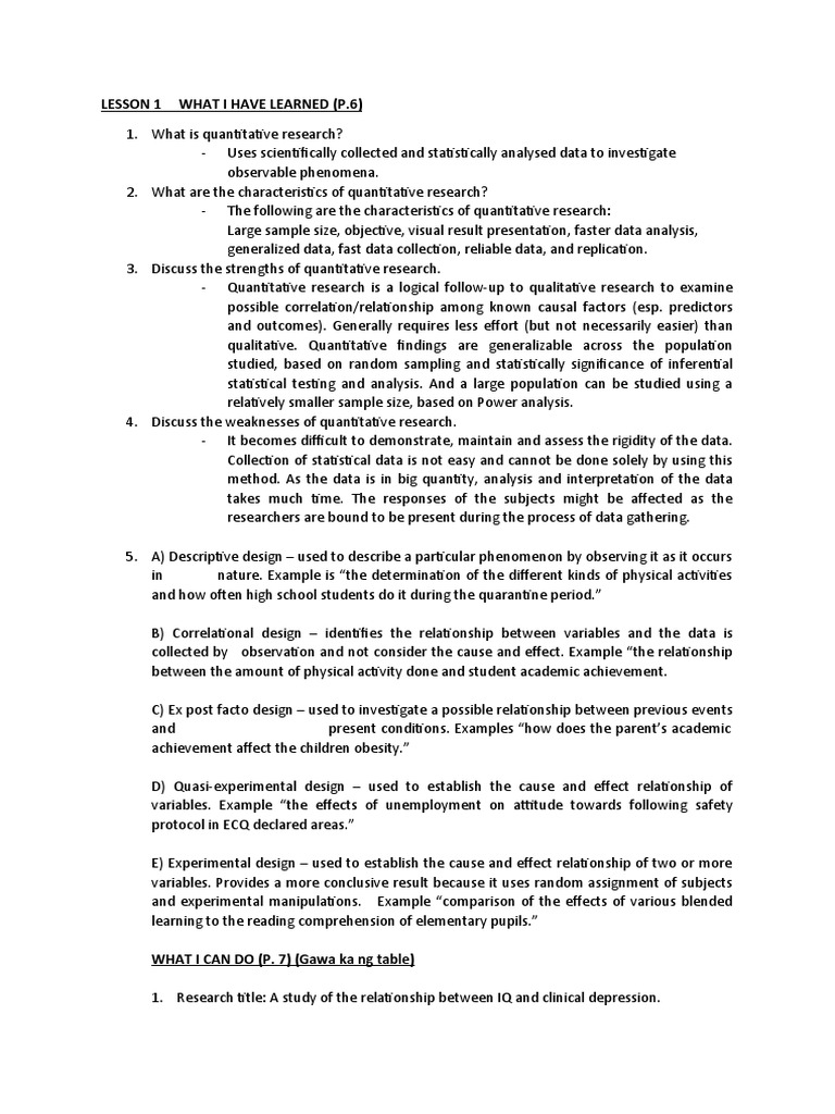 Kyril Practical Research Module Answers | PDF | Statistics | Level Of Measurement