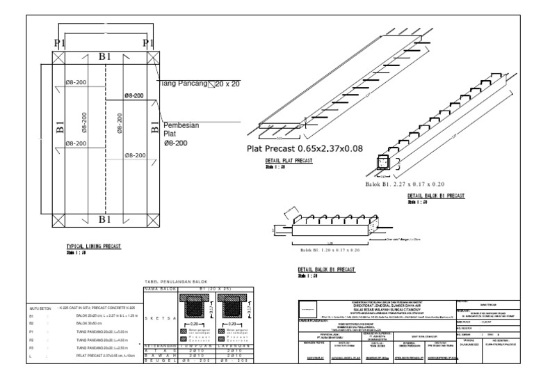 Detail Balok Dan Plat | PDF