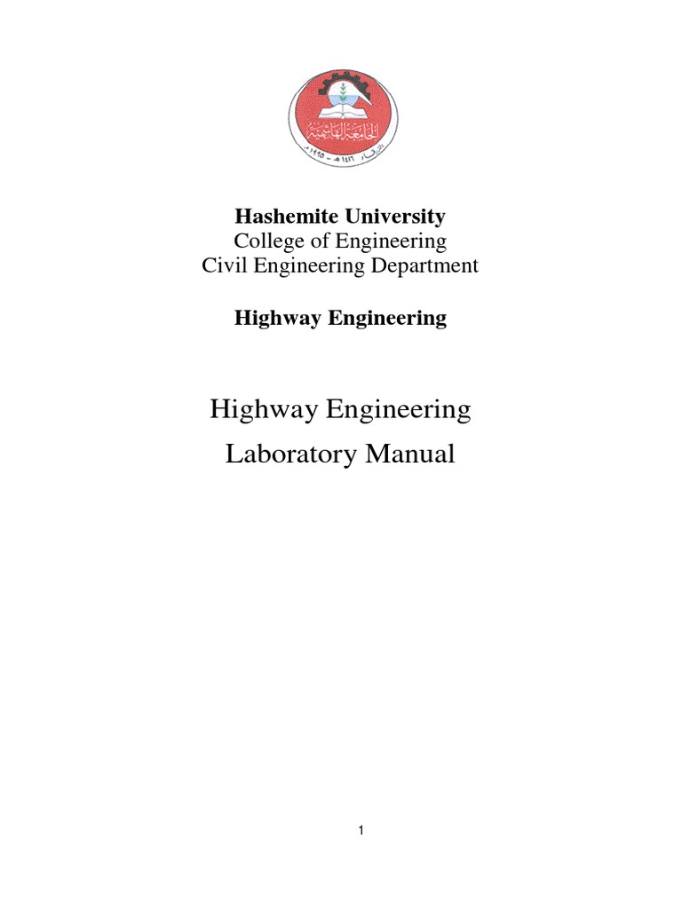 Highway Engineering Lab Guide | PDF | Physical Sciences | Applied And ...