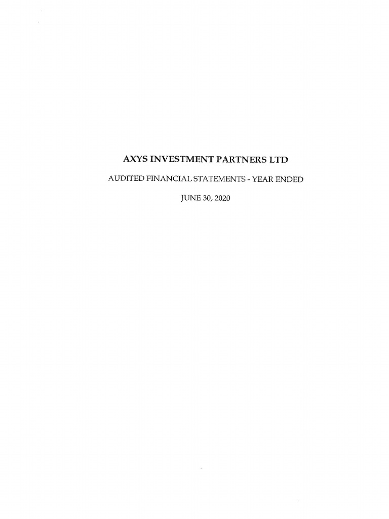 AIP Audited Financial Statements 30.09.20 | PDF