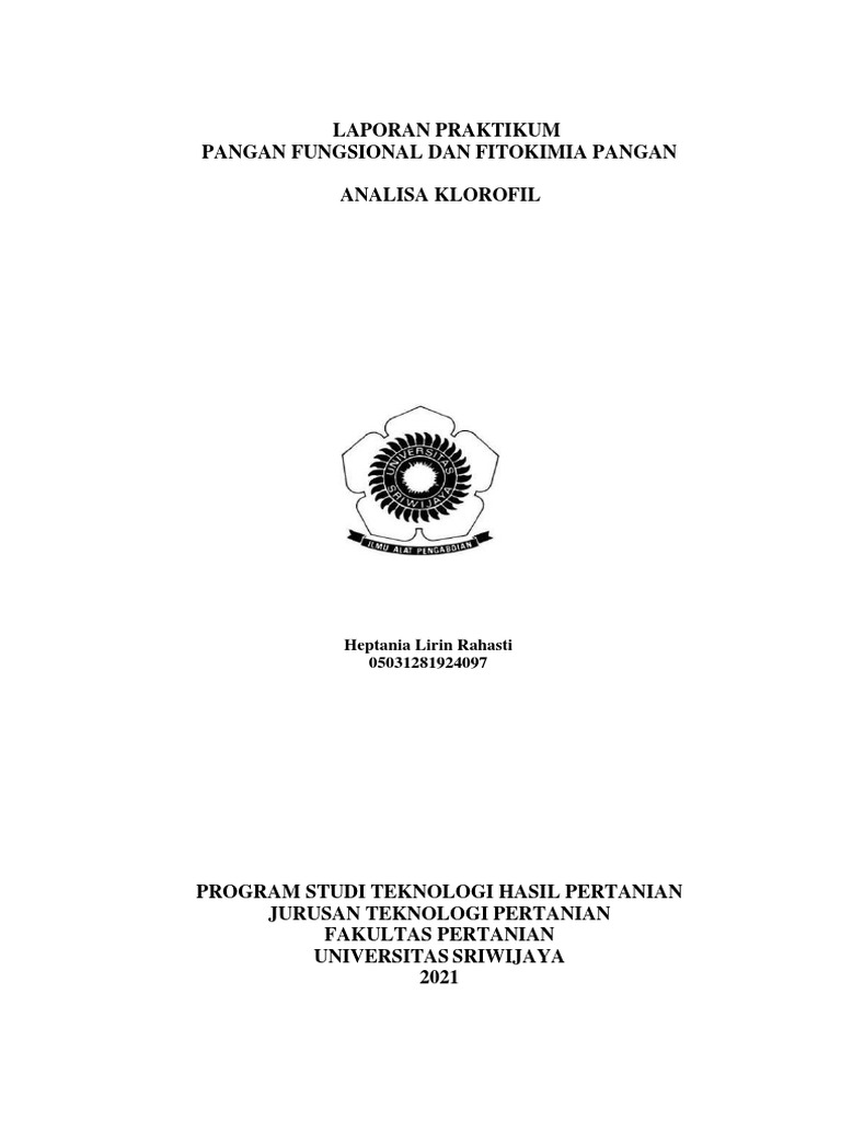 Analisis Klorofil: Polaritas dan Metode | PDF | Sains & Matematika