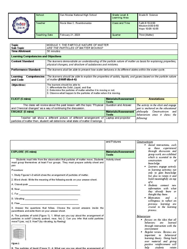 Are The Particles Moving | PDF | Gases | Matter