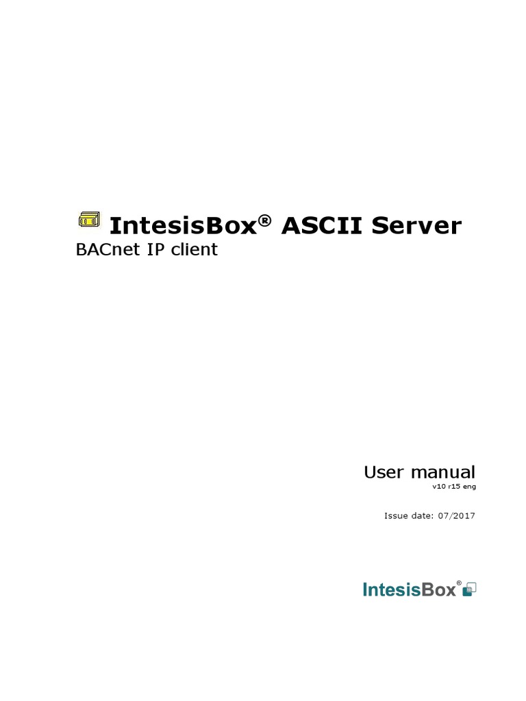 Intesisbox Ibox-Ascii-Bac User Manual en D | PDF