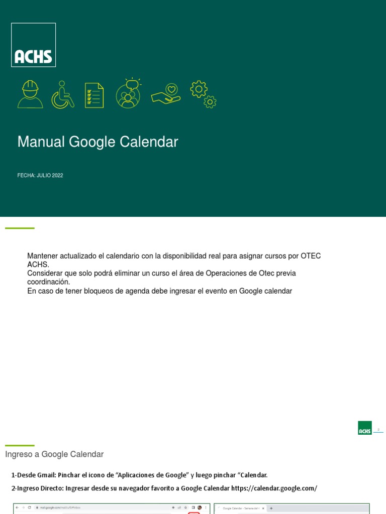 Manual Google Calendar | PDF