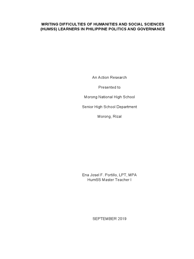 Writing Difficulties of Humanities and Social Sciences District Copy2 ... Writing Difficulties of Humanities and Social Sciences District Copy2 ...