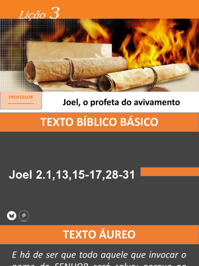 Licao 3 - Joel, o Profeta Do Avivamento | PDF