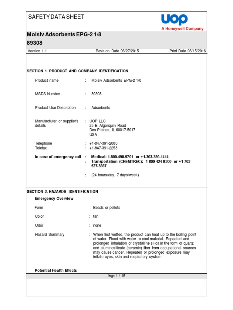 EPG-2 SDS | PDF