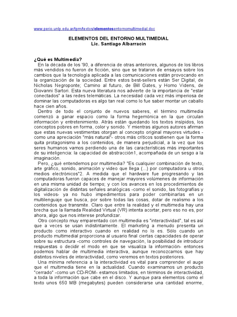Elementos Del Entorno Multimedial | PDF | Multimedia | Píxel