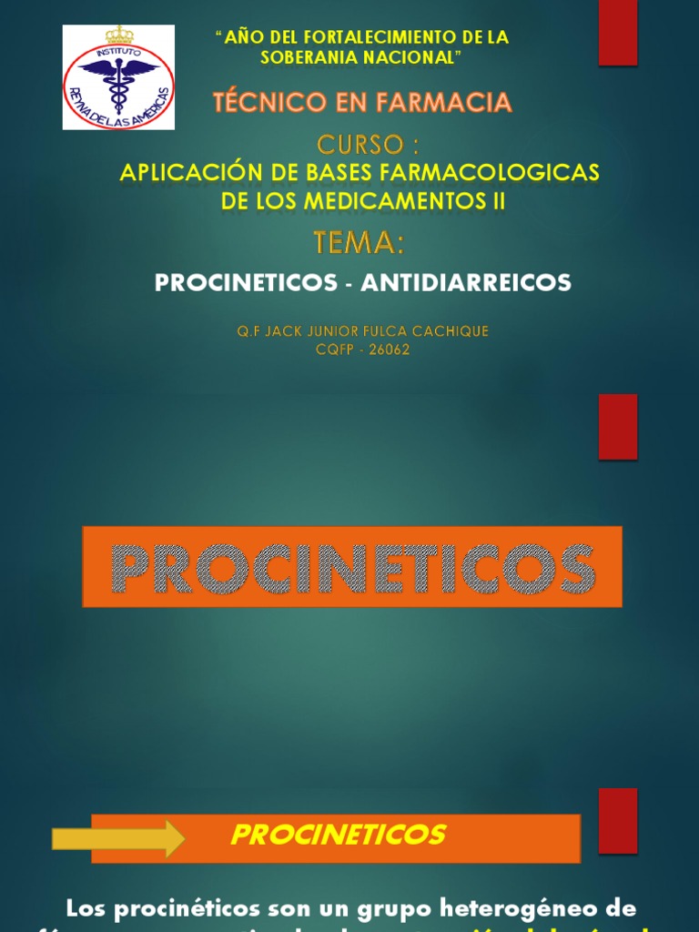 1era Clase 1era Semana 2da Unidad Q.F Tema Procineticos 1 | PDF ...