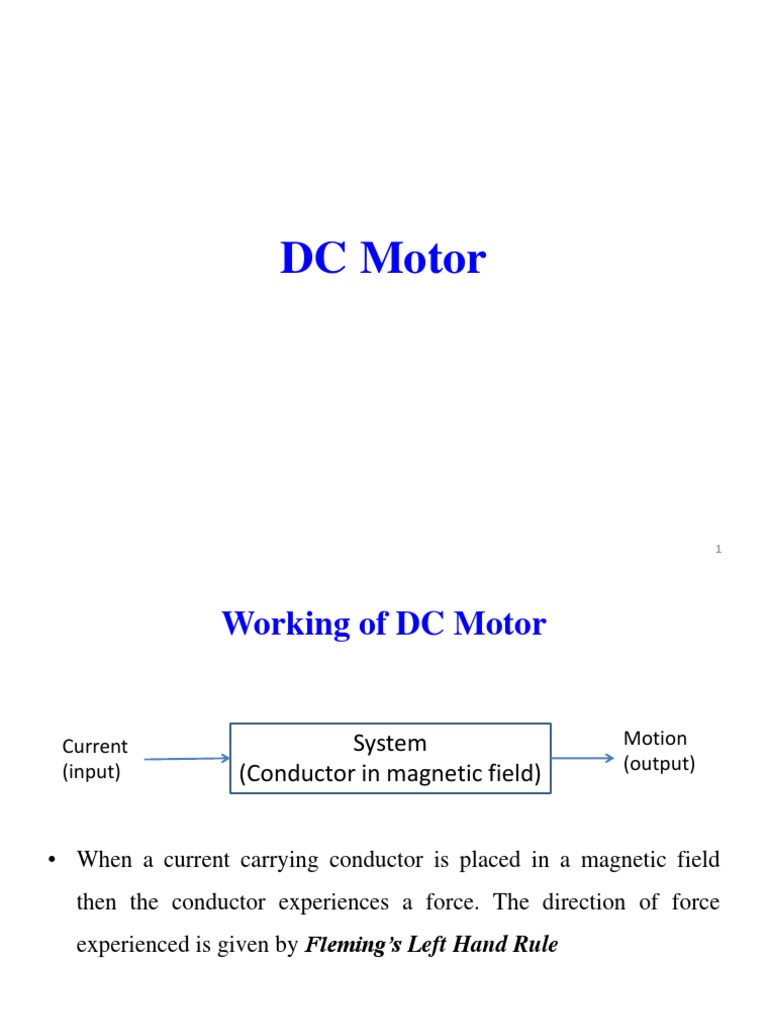 DC Motor | PDF
