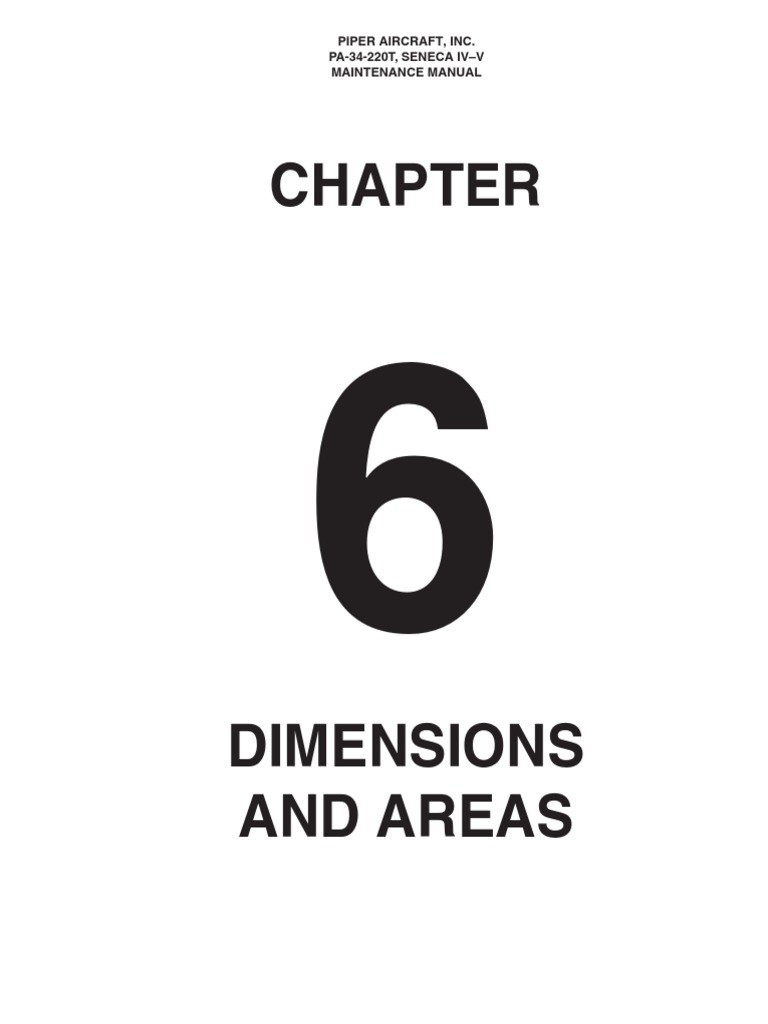 Chapter 6 Dimension and Area | PDF | Horsepower | Landing Gear