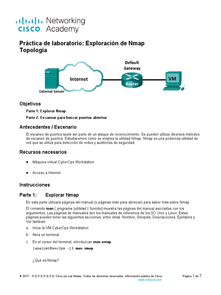 9.3.8 Lab - Exploring Nmap | PDF | Dirección IP | Software